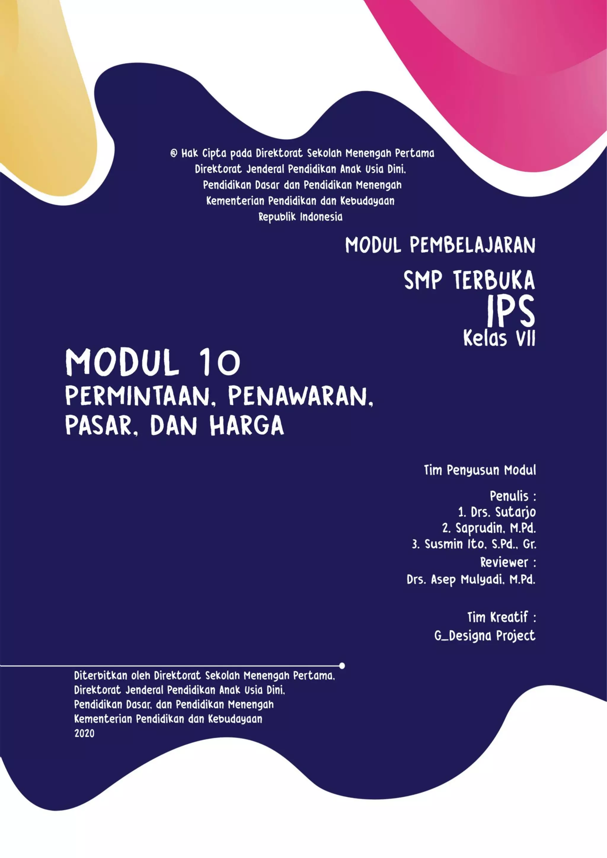 Ips modul 10 permintaan, penawaran, pasar, dan harga | PDF