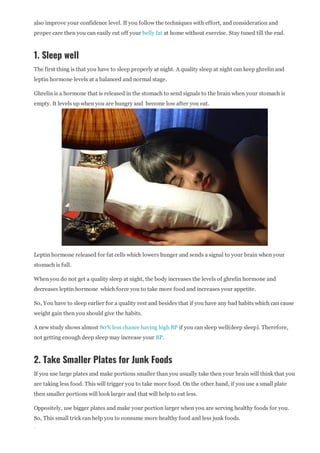 HOW TO BURN FAT NATURALLY WITHOUT EXERCISE?[12 PROVEN METHODS] | PDF