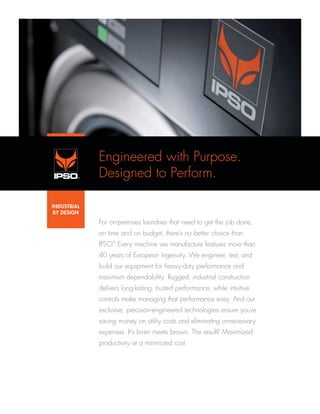 IPSO - Industrial & Commercial Laundry Equipment | PDF