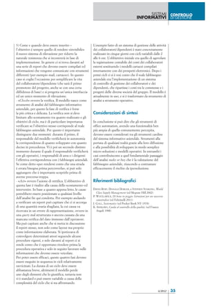 La gestione delle informazioni per il controllo (Ipsoa 12/2012) | PDF
