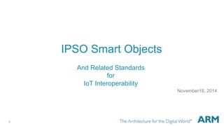 Ipso smart object seminar | PPT