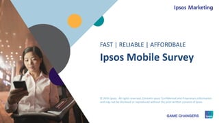 Ipsos Mobile Survey | PDF | Technology & Computing