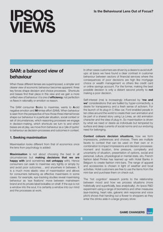 Using behavioural science to get closer to the consumer. | PDF