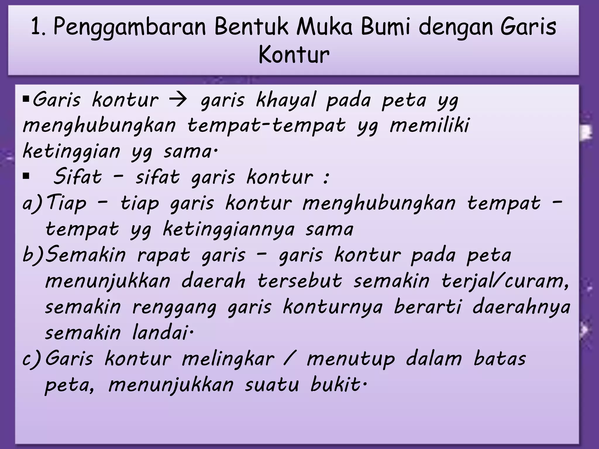 Ips peta bentuk dan pola muka bumi | PPTX