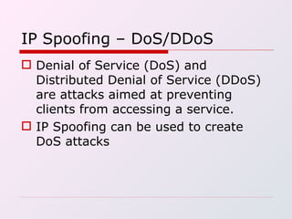 Ipspoofing | PPT