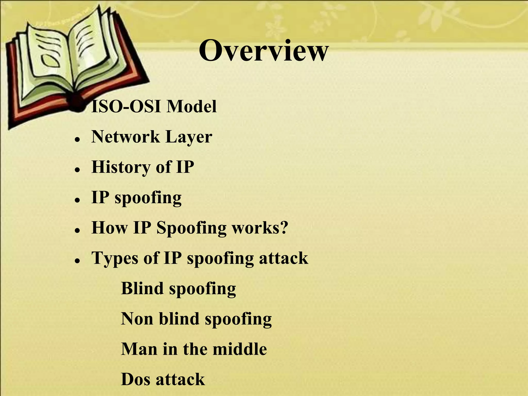 Ip Spoofing Ppt Pptx Computer Networking Computing
