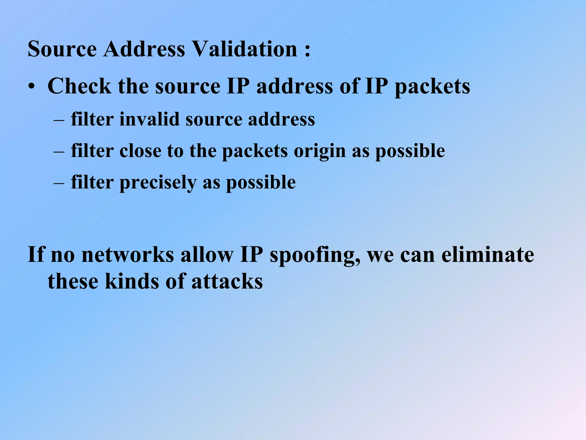 Ip spoofing ppt | PPTX