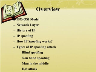 Ip spoofing ppt | PPTX