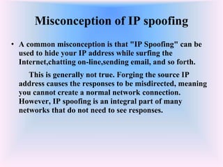 Ip spoofing ppt | PPTX
