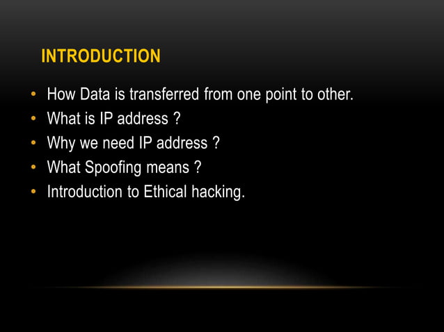 Ip Spoofing Pptx