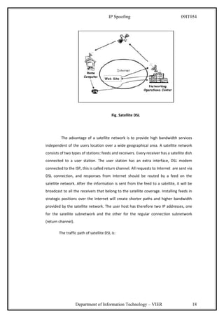 Ip spoofing (seminar report) | DOC