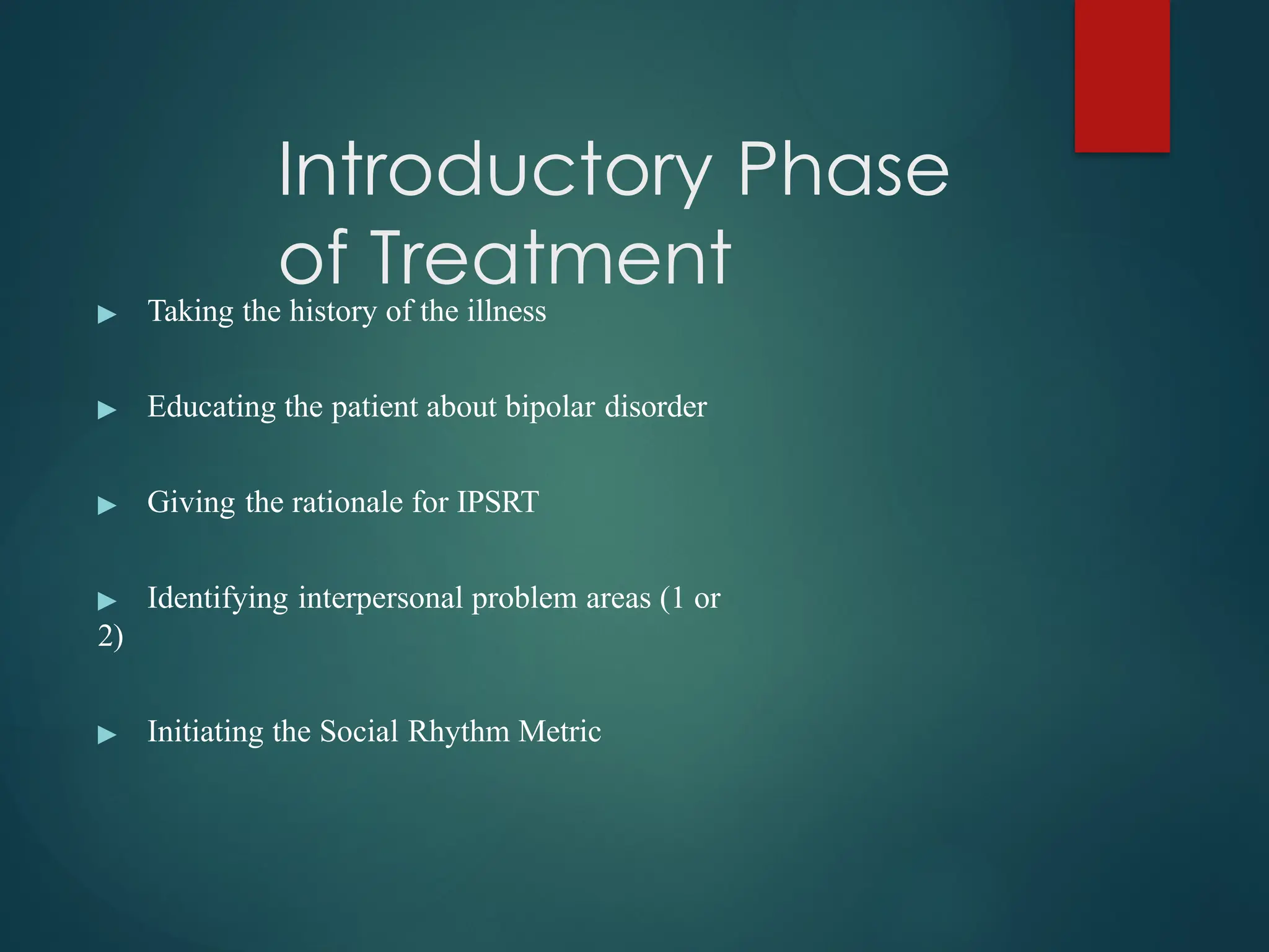 Interpersonal social rhythm therapy-Bipolar affective disorder | PPTX