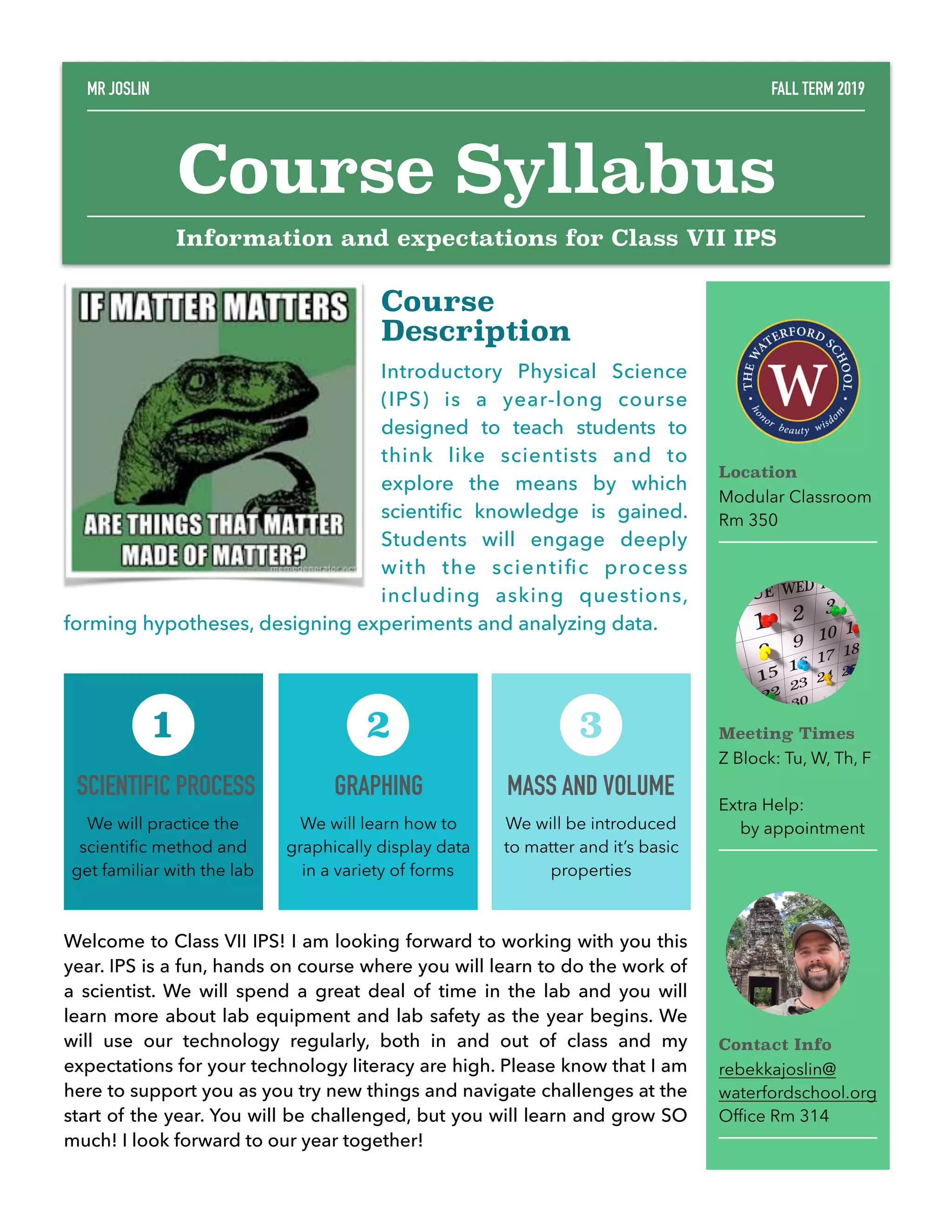 IPS Syllabus Fall 2019 | PDF