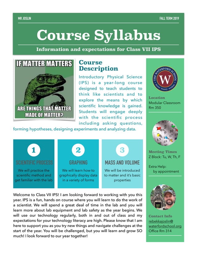 IPS Syllabus Fall 2019 | PDF