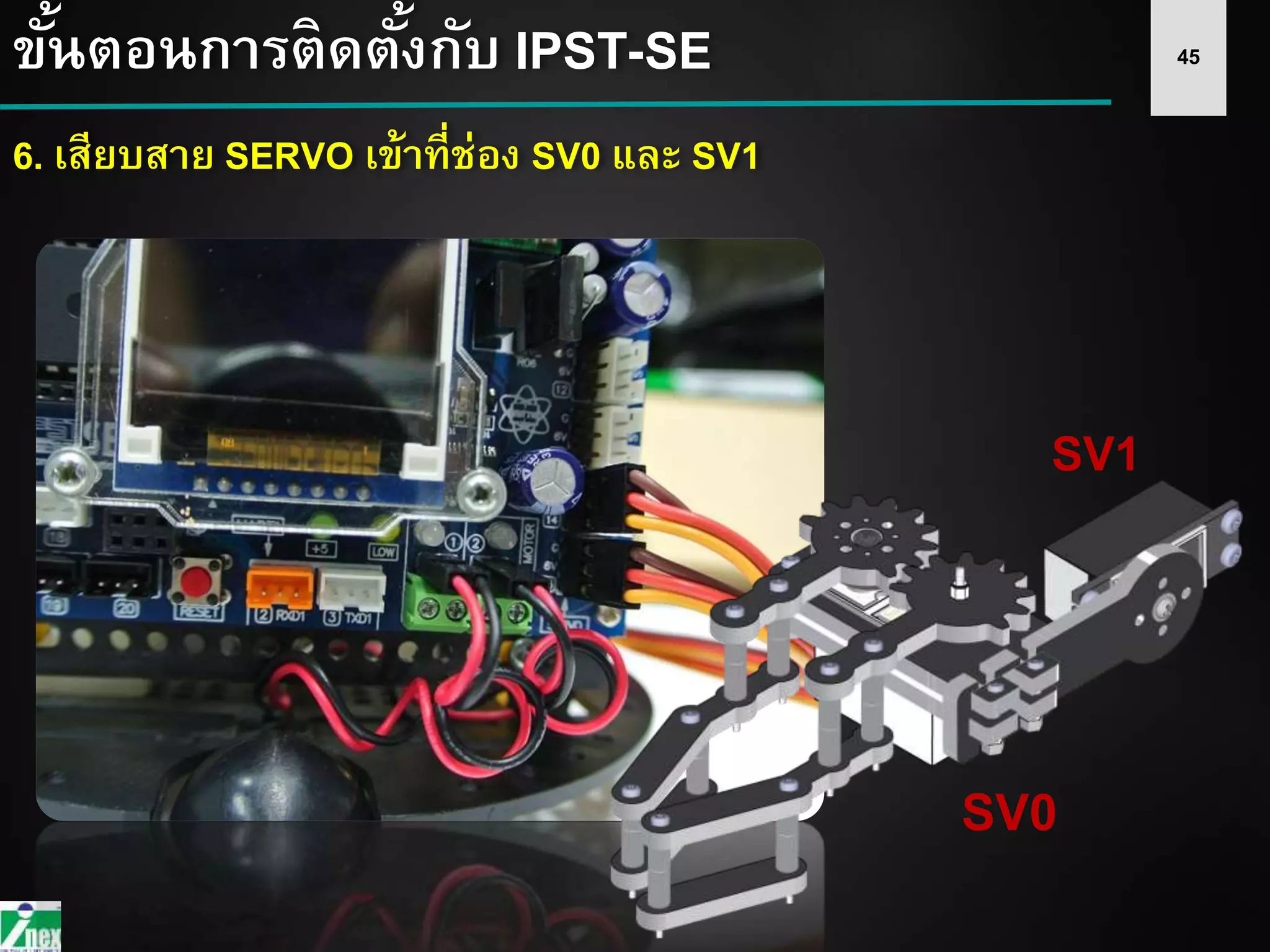 การใช้งานหุ่นยนต์ IPST-MicroBOX SE (i-BOT) | PPTX