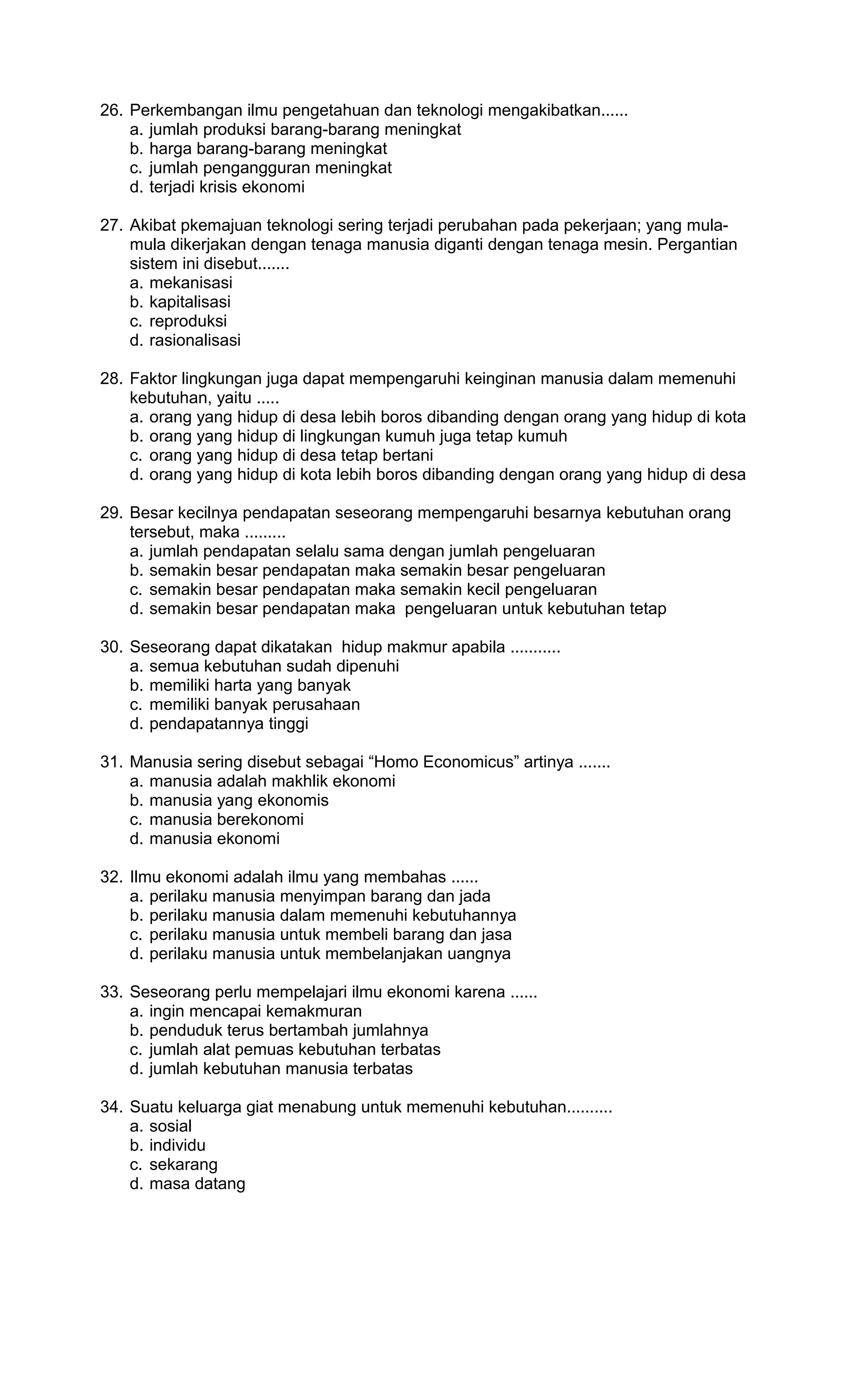 Ips terpadu smp kelas 7 contoh uas ganjil LENGKAP | PDF