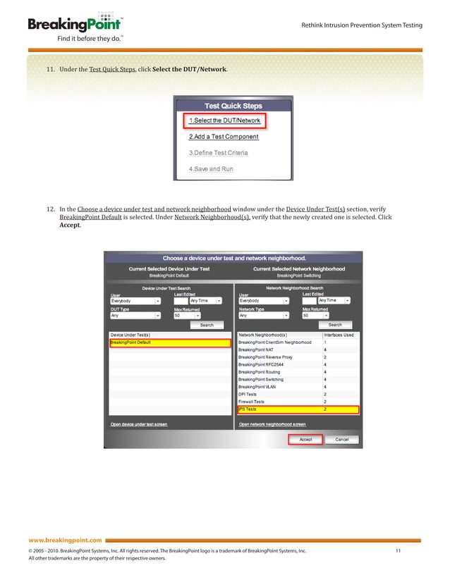 IPS Test Methodology | PDF | Computer Networking | Computing