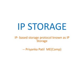 IP storage | PPTX