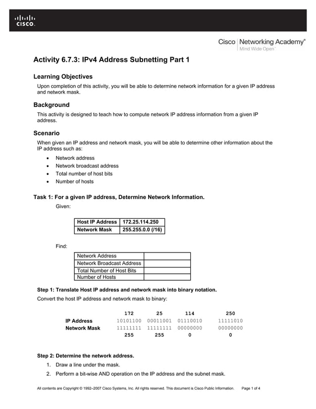 Ip subnetting | PDF