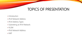 IP Addressing and Subnetting | PPTX