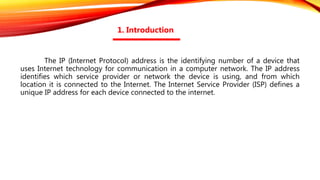 IP Addressing and Subnetting | PPTX
