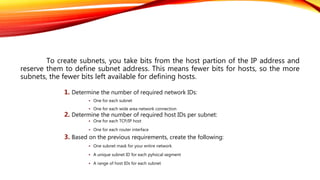IP Addressing and Subnetting | PPTX
