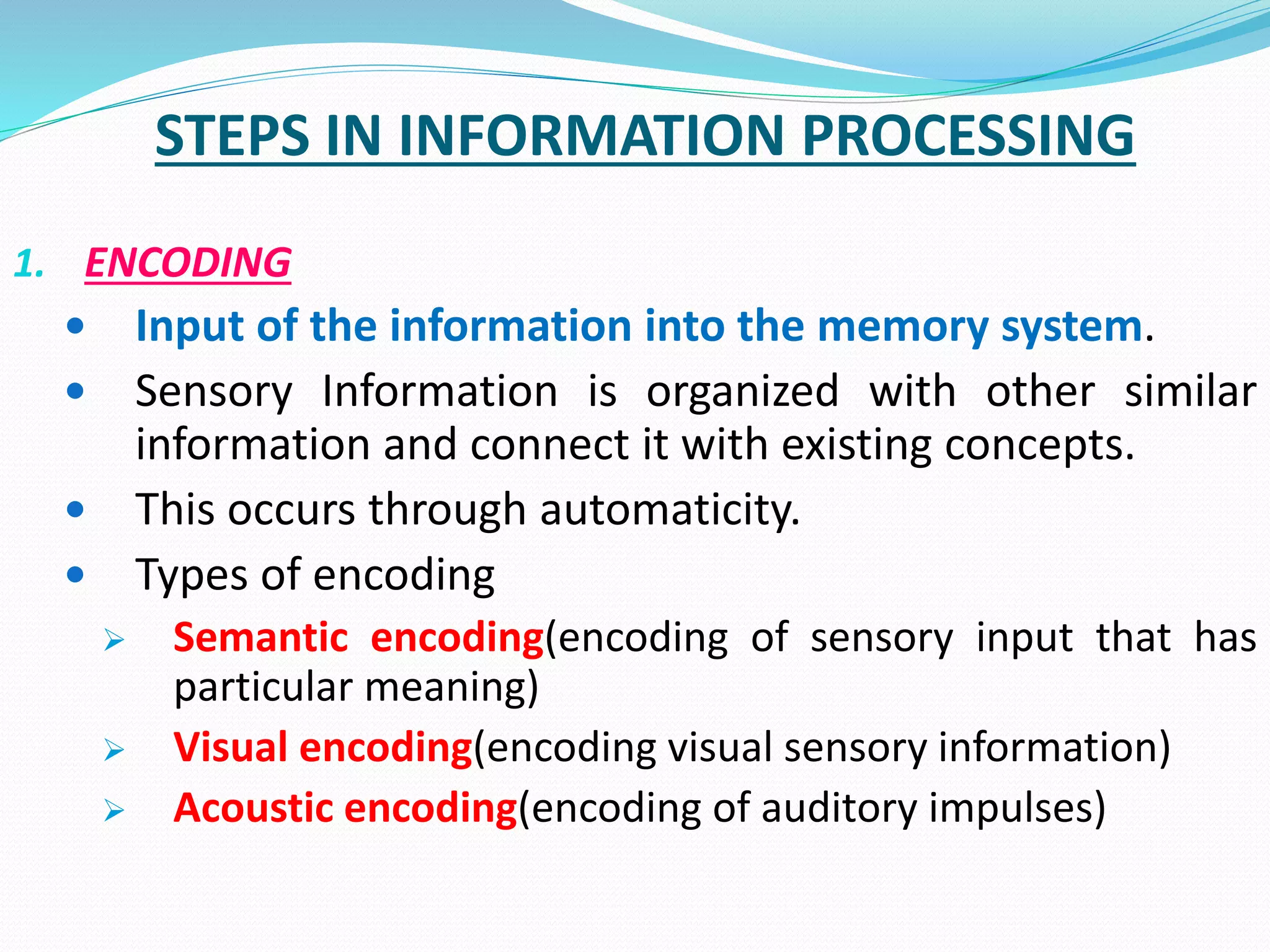 Information Processing Theory Ipt Pptx