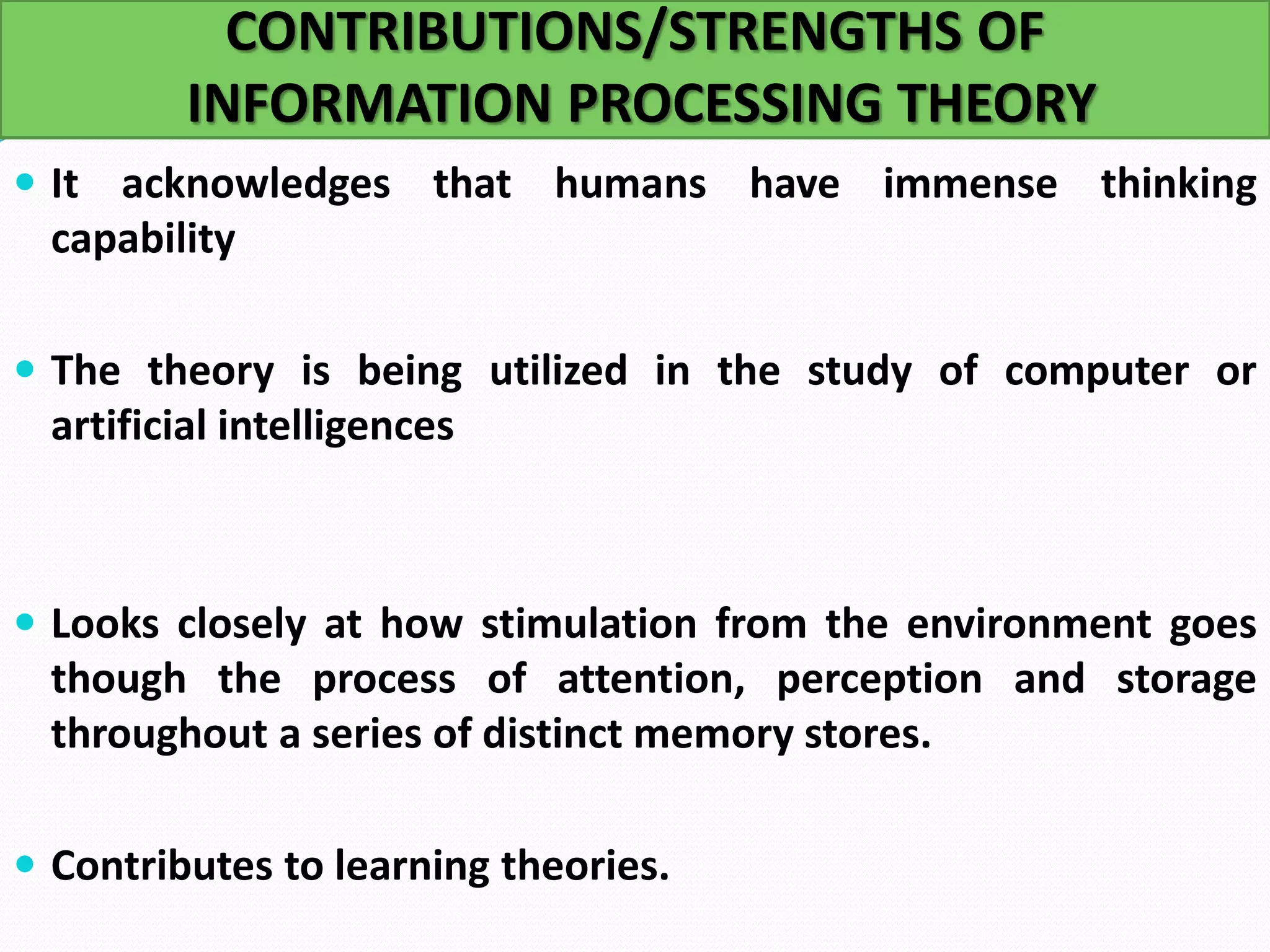 Information Processing Theory(IPT) | PPTX