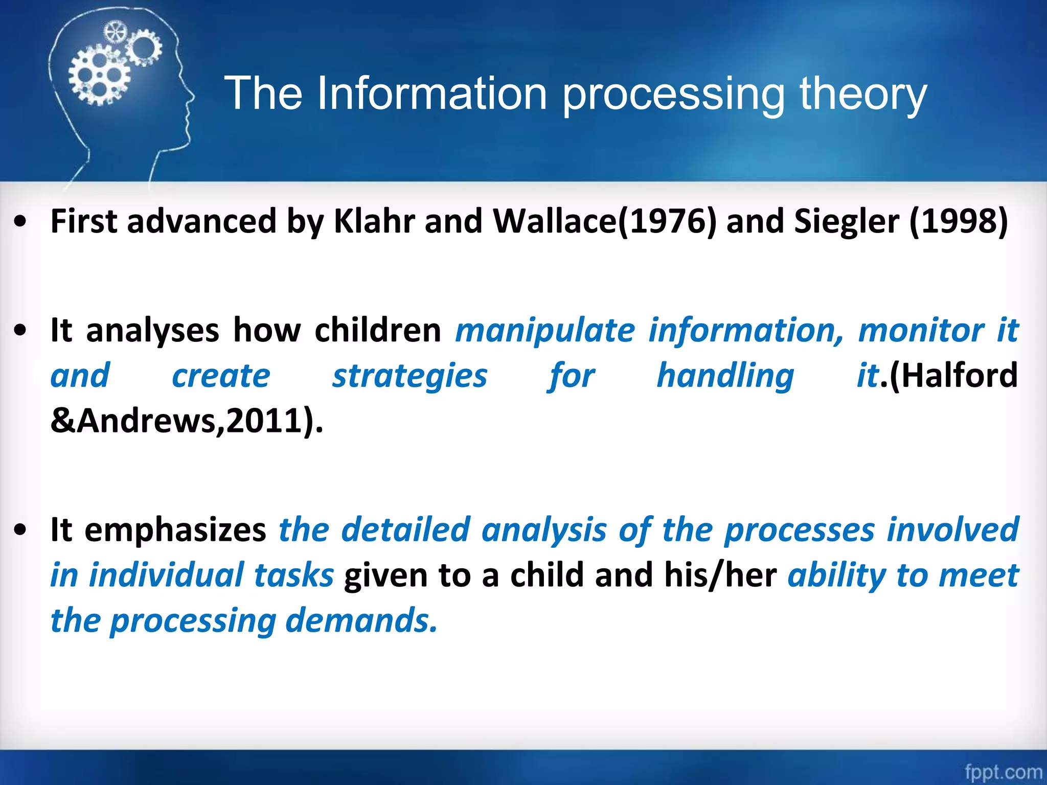 Information Processing Theory(IPT) | PPTX