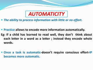 Information Processing Theory(IPT) | PPTX