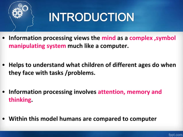 Information Processing Theory(IPT) | PPTX | Data Storage and ...