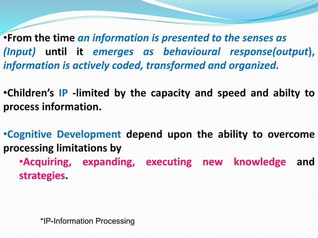 Information Processing Theory Ipt Pptx Data Storage And Warehousing Computing