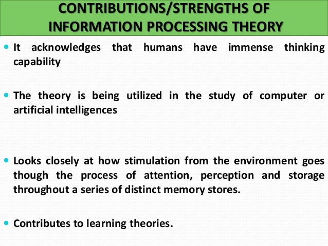 Information Processing Theory Ipt