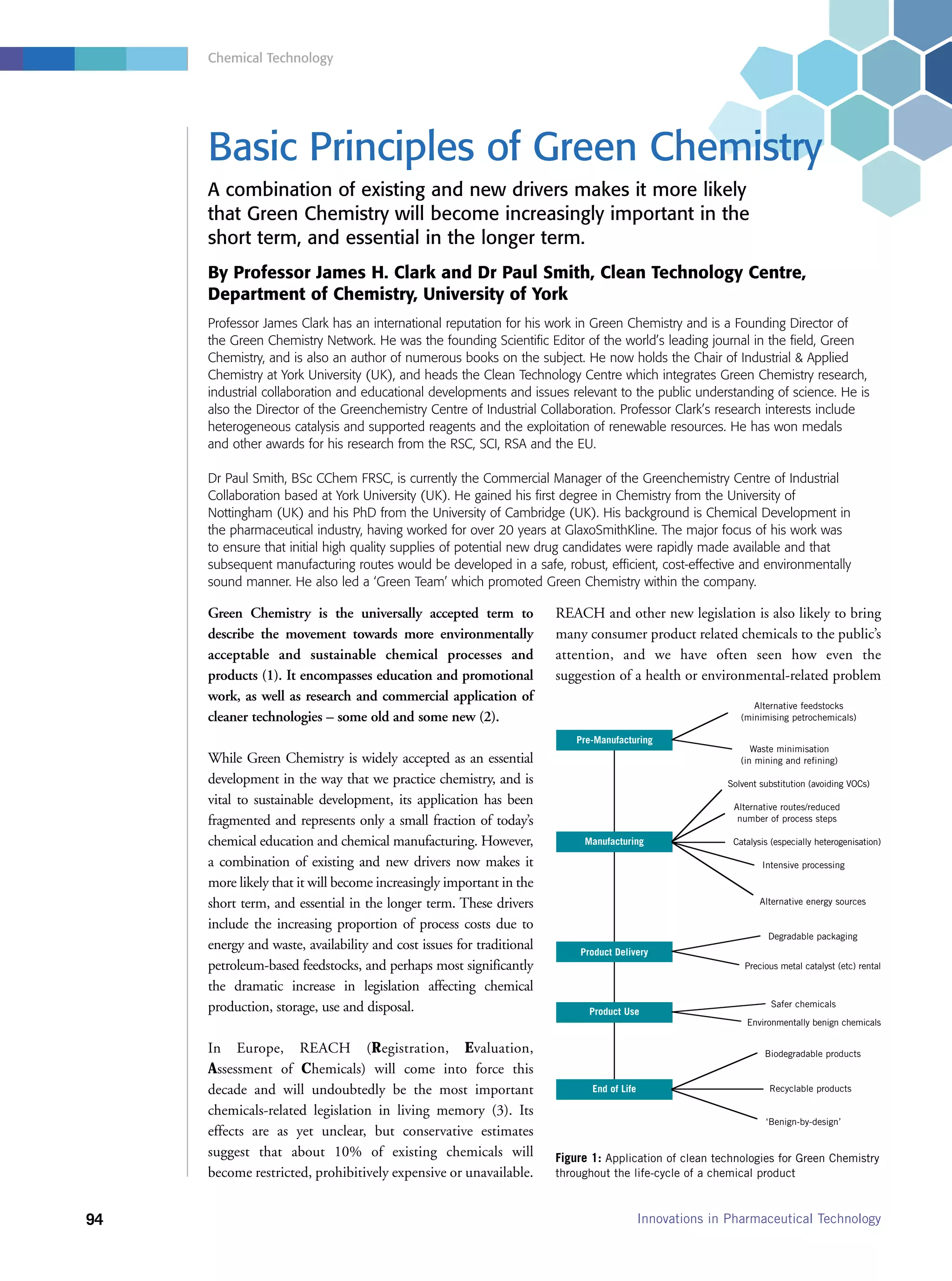 Basic Principles of Green Chemistry | PDF