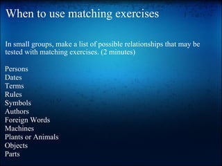 Ip T 652 Matching Exercise | PPT