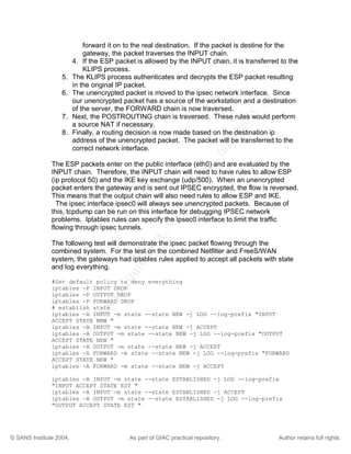iptable casestudy by sans.pdf | Computer Networking | Computing