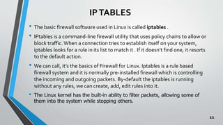 IP tables and Filtering | PPTX