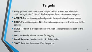 IP tables and Filtering | PPTX