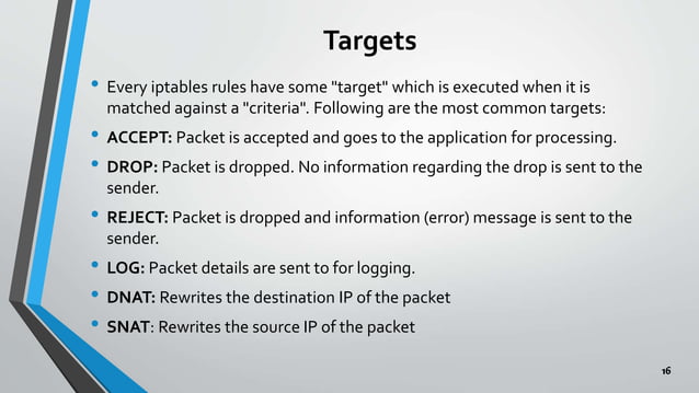 Ip Tables And Filtering Pptx