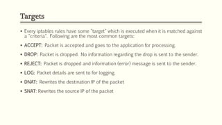 IP Tables And Filtering | PPTX