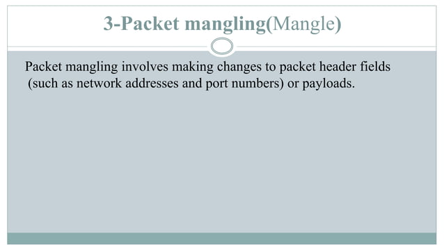 Iptables The Linux Firewall Pptx