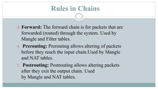 Iptables the Linux Firewall | PPTX
