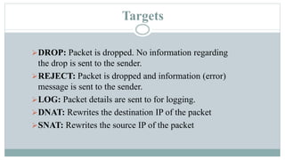 Iptables the Linux Firewall | PPTX