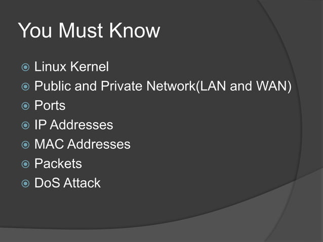 introduction of iptables in linux | PPT