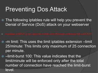 introduction of iptables in linux | PPT