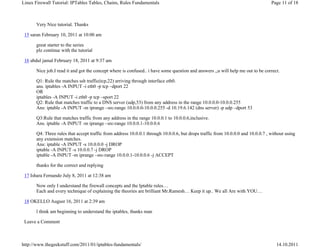 Iptables fundamentals | PDF