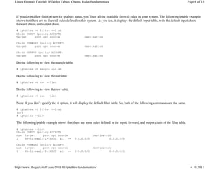 Iptables fundamentals | PDF
