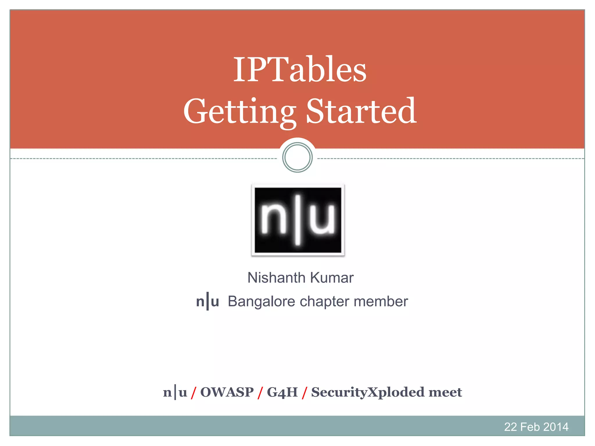 IP Tables Primer - Part 1 | PPT