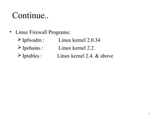 Iptables in linux | PPT