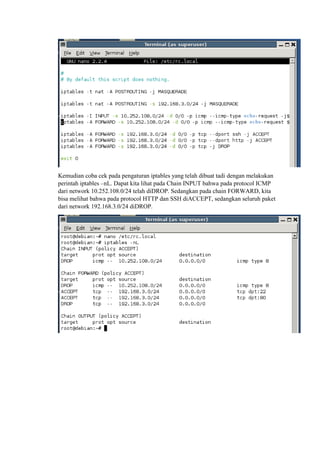 Iptables minggu 10 | PDF
